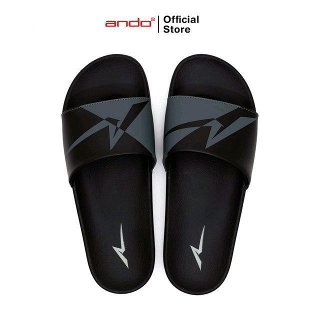 Ando Sandal Selop Slip On slice Pria Dewasa - hitam/abu abu - Shop ...