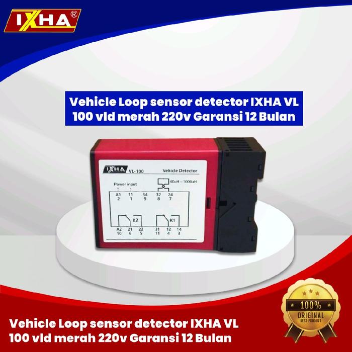 Jual Vehicle Loop sensor detector IXHA VL 100 vld merah 220v Garansi 12 ...