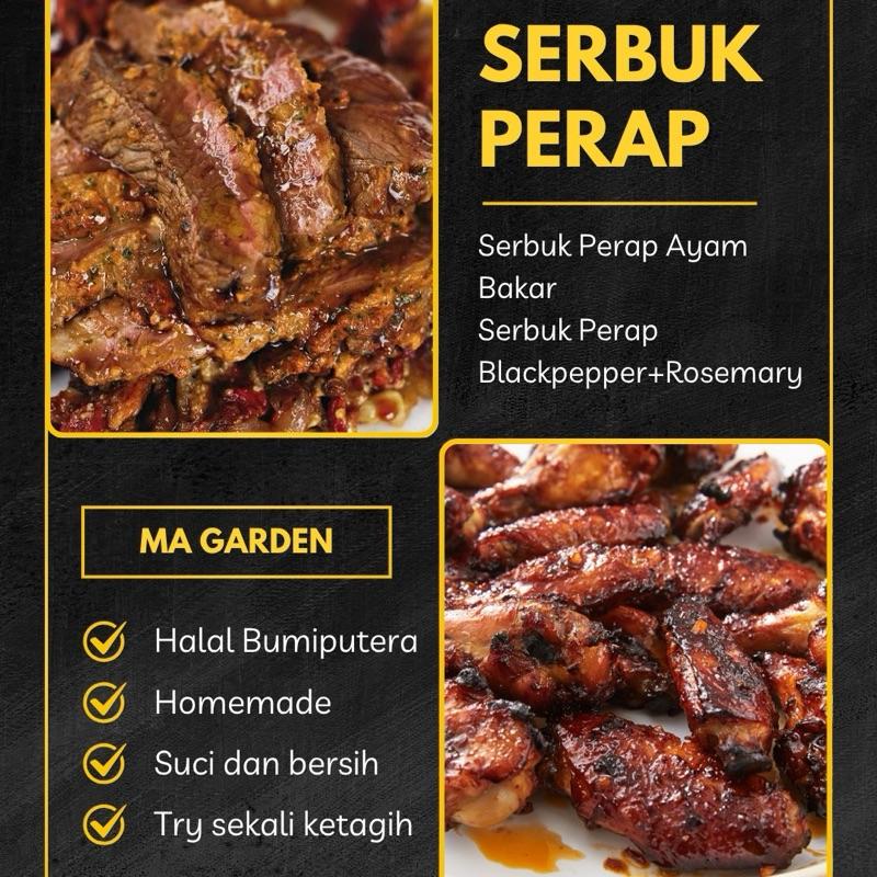 MA Garden Serbuk Perap Ayam Bakar Serbuk BBQ Blackpepper + Rosemary - TikTok Shop Malaysia