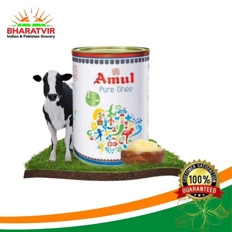 Amul Pure Ghee 1 Litre Clarified Butter for Indian Cuisine Baking ...