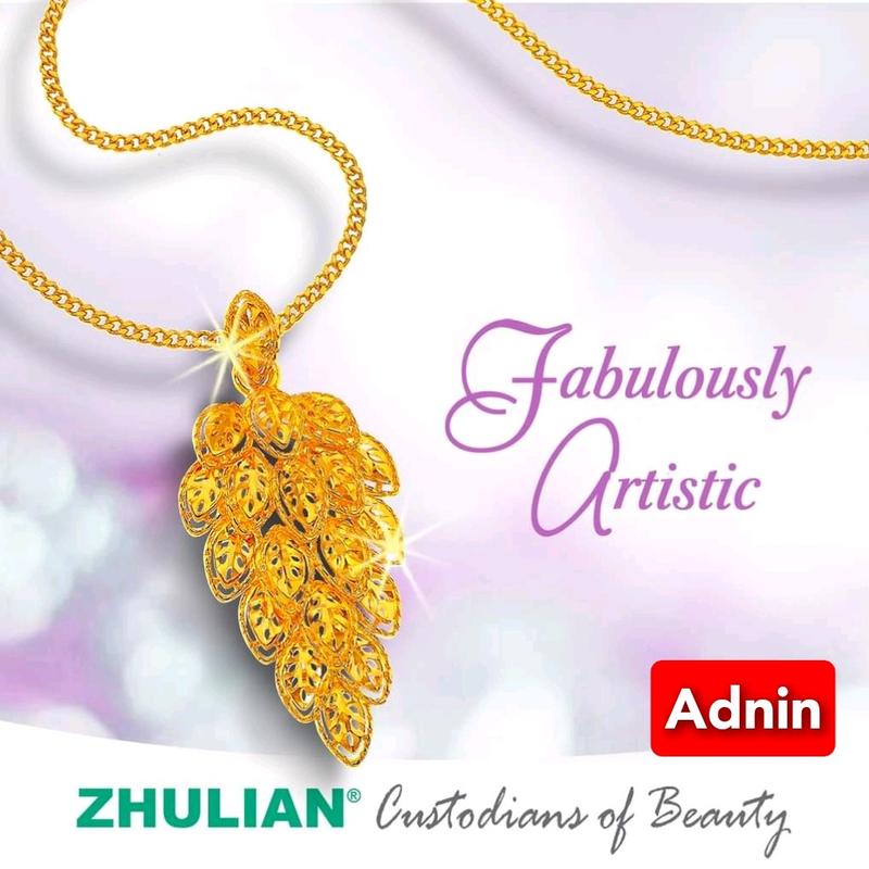 [PT5007] Zhulian Loket Emas Saduran/ Gold Plated Pendant Jewellery ...