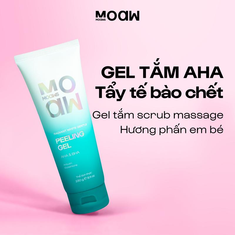 Gel Tắm Massage Có Hạt Tẩy Tế Bào Chết Body Hương Nước Hoa MOAW ...