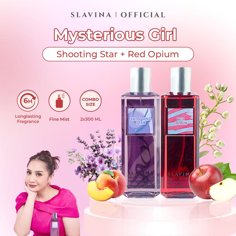 SLAVINA Body Mist Mysterious Girl (Shooting Stars + Red Opium) - Shop | Tokopedia