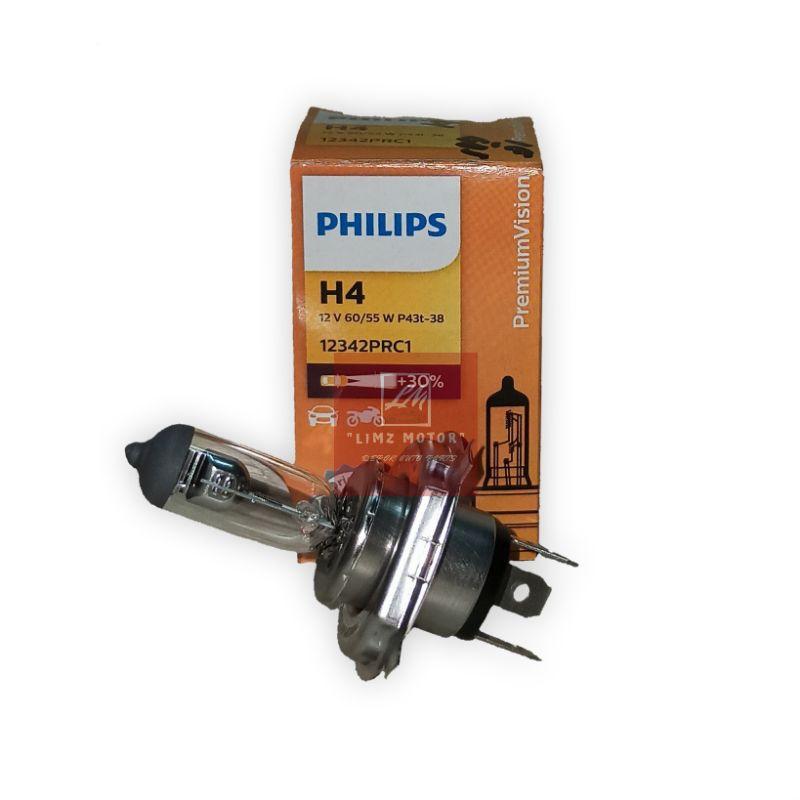 Bohlam Lampu Halogen Mobil H4 Premium Philps 12V 60-55W - Shop | Tokopedia