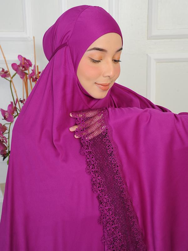 Telekung Lycra Lace Soft awning Ready Stock Harga Borong - TikTok Shop ...