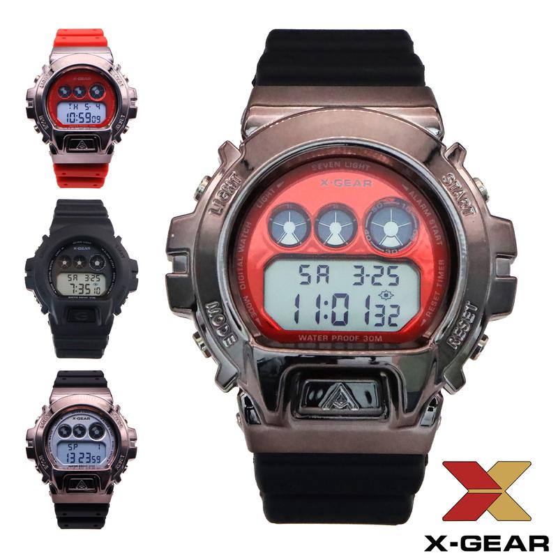 Jam Tangan X-GEAR, ORIGINAL, Kalis Air 30m, Jam Tangan Tali Getah ...
