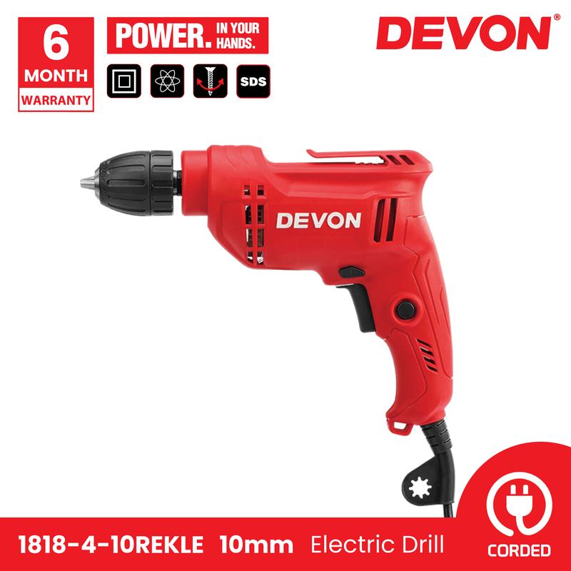 DEVON 1818-4-10REKLE Corded Keyless Chuck Electric Drill 10m - TikTok ...
