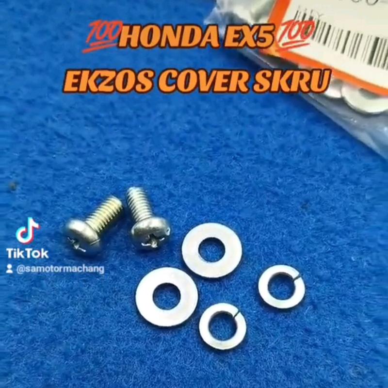 HONDA EX5 DREAM GBOJ EXHAUST COVER SCREW & SPRING WASHER SET - TikTok Shop Malaysia