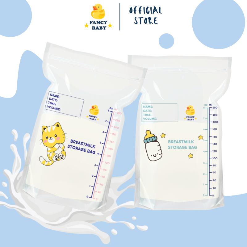 (30 Pcs) 8oz FANCY BABY Double ZipLock Breastmilk Storage Bags - TikTok ...