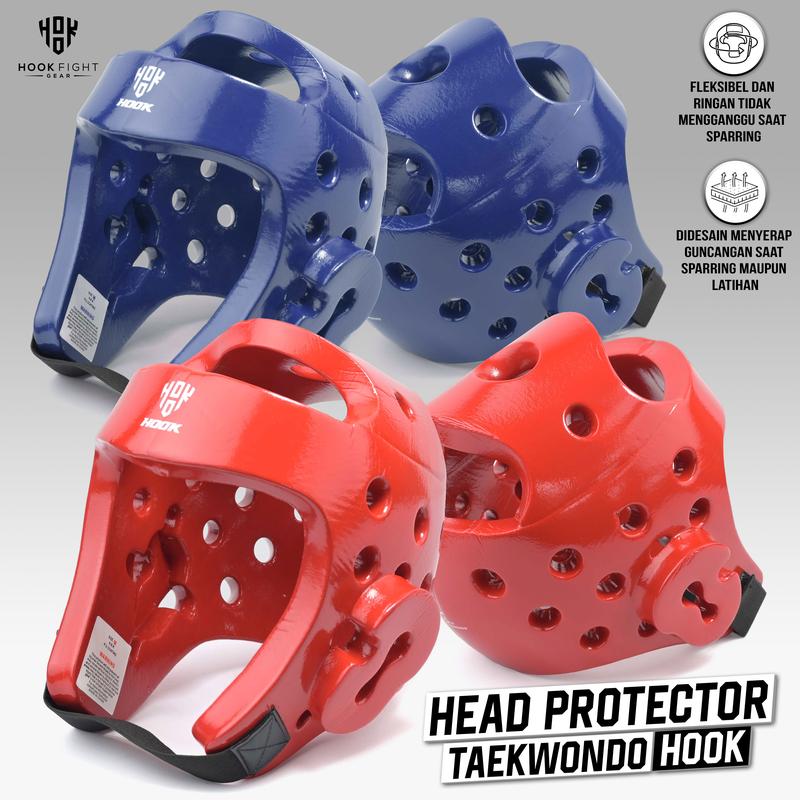 Head Guard Taekwondo Hook Helm Tinju Pelindung Kepala Taekwondo - Shop ...