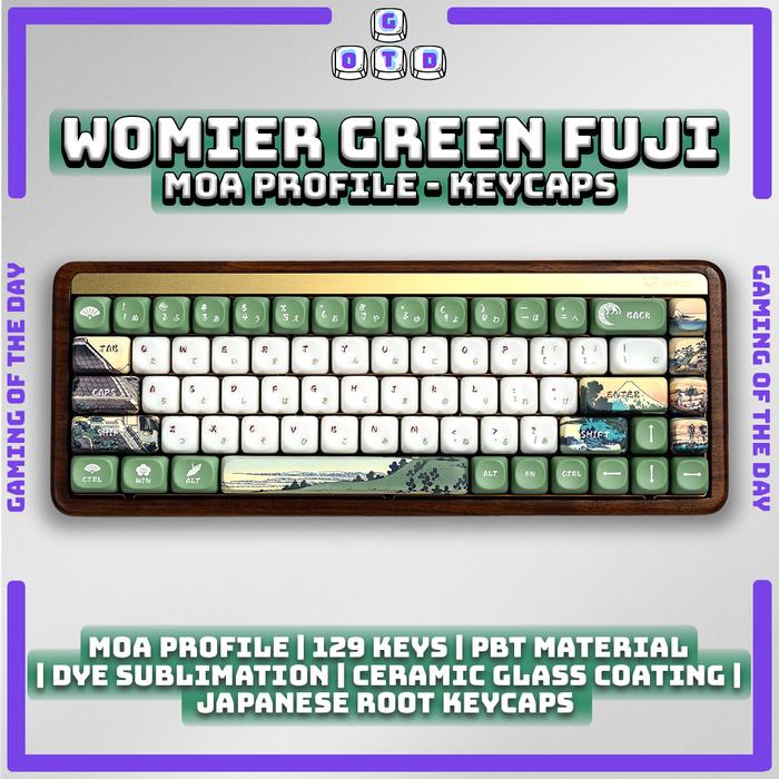 Jual XVX Fuji Shichirigahama Green Fugaku Mountain MOA Profile Keycaps ...