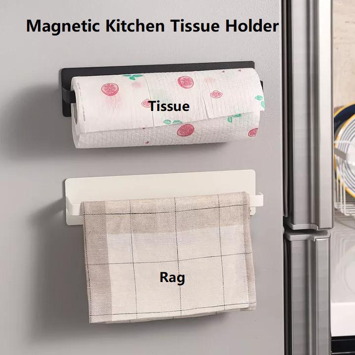 Multipurpose Magnetic Kitchen Rag Tissue Holder Magnetic Fridge ...
