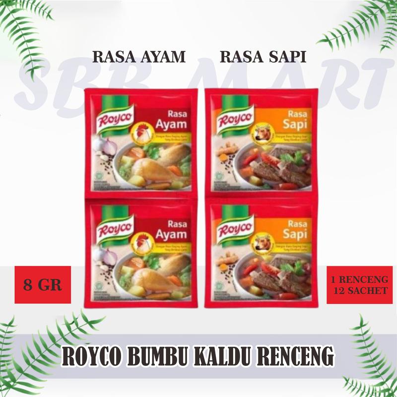 ROYCO BUMBU KALDU SAPI / AYAM PENYEDAP RASA RENCENG 12 SACHE - Shop ...