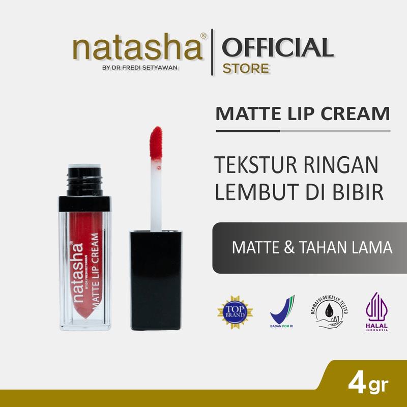 Natasha Matte Lip Cream - 4 gr Lipcream Natasha - Shop | Tokopedia