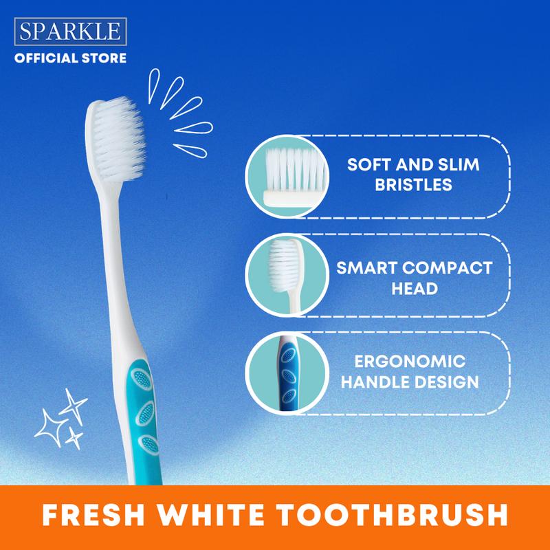 SPARKLE Toothbrush Fresh White Assorted Colors [Healthy teet - TikTok ...