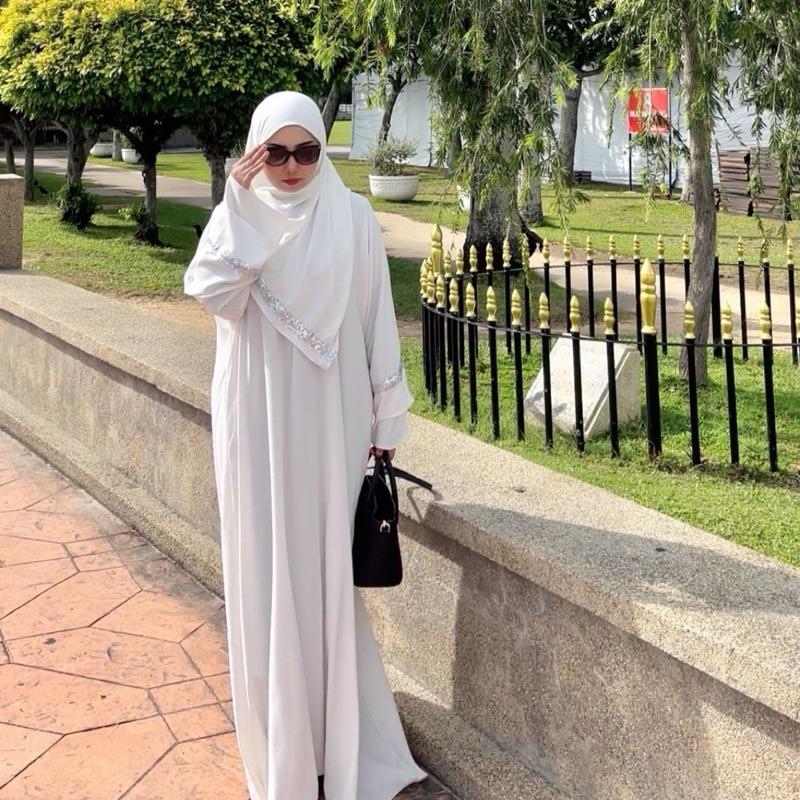 ( Raya 2025 ) Abaya Dubai Sumayyah 2.0 Material Soft NiDa - TikTok Shop Malaysia
