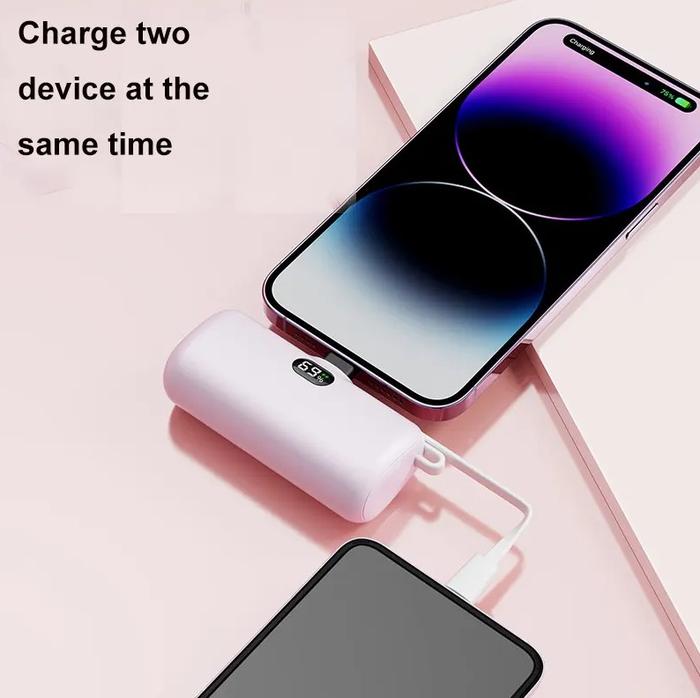 Jual Powerbank Mini Portable Charger Android - Hitam Type C - Jakarta ...