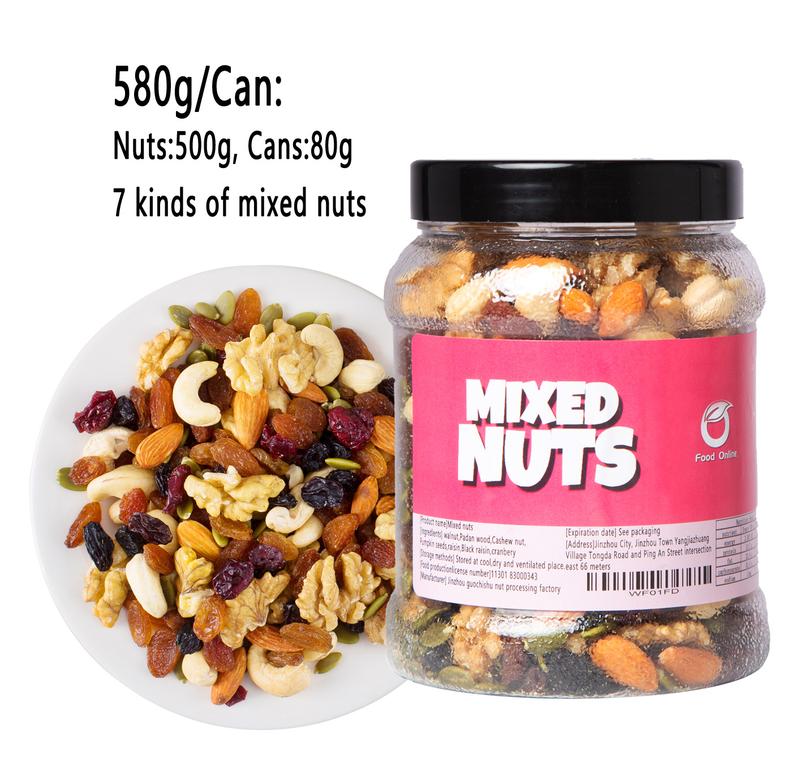 Mixed Nuts 500g,Contains walnuts, almonds, cashews, pumpkin seeds ...