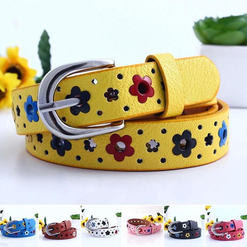 Gift Hollow Butterfly Flowers PU Leather Unisex Waistband Adjustable ...