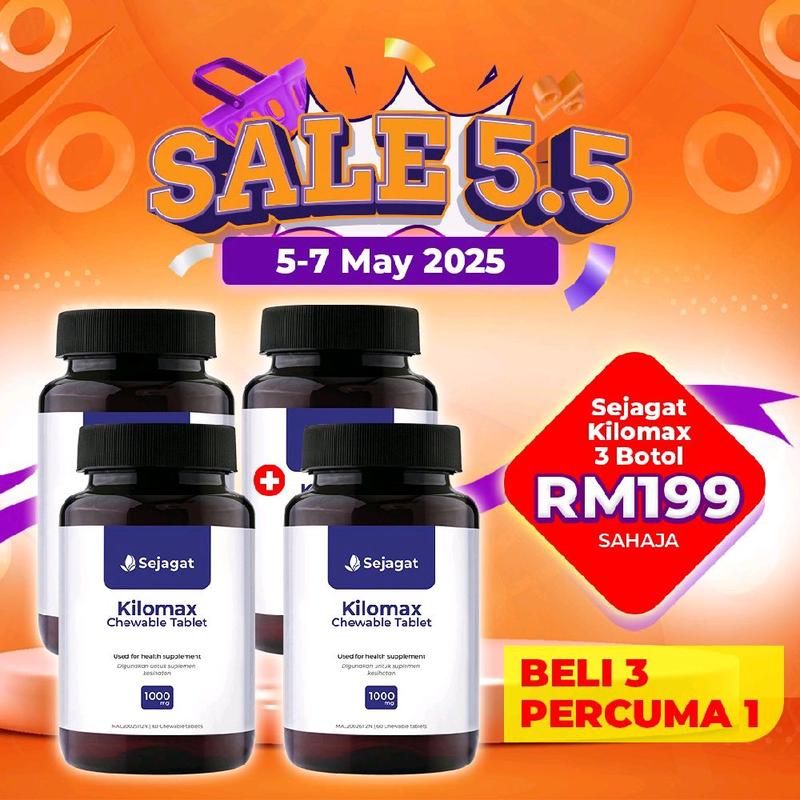 SEJAGAT Kilomax 60 Tablet - TikTok Shop Malaysia
