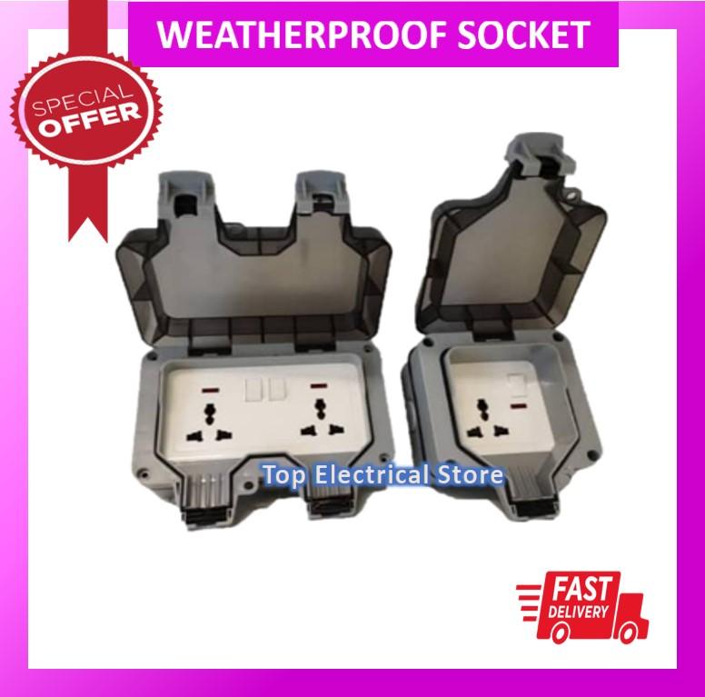JY WEATHERPROOF OUTDOOR 13A (SINGLE/DOUBLE) UNIVERSAL SWITCHES - TikTok ...