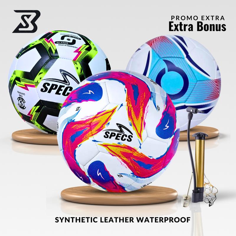 SPECS Bola Sepak Size 5 Berbagai Merek Bahan PU Lak & PU Dop Waterproof ...