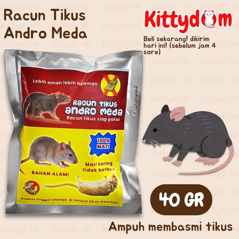 KITTYDOM Andro Meda Racun Tikus Umpan Tikus Mati 100% Obat Tikus - Shop ...
