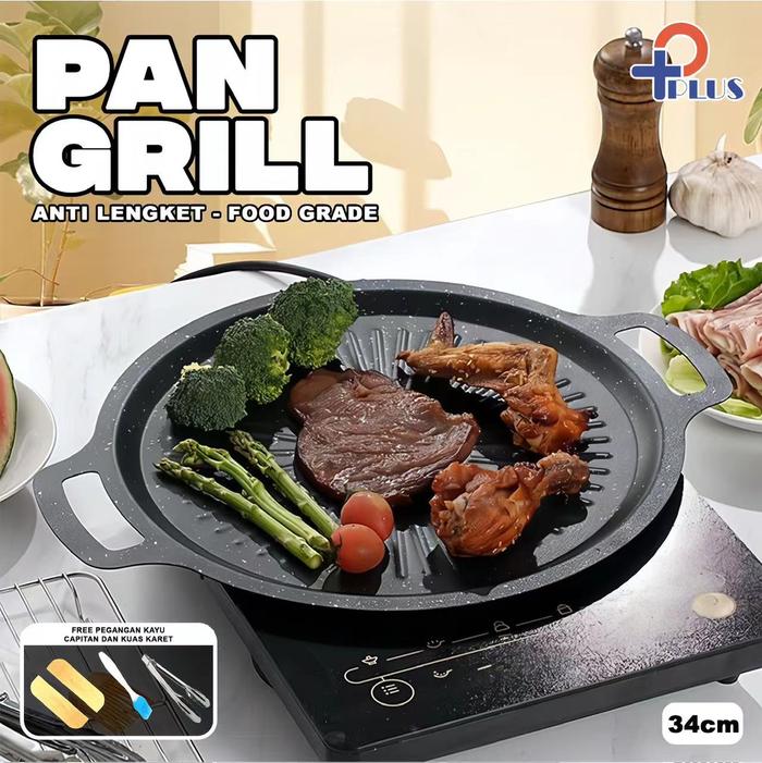 Promo Pan Grill Anti Lengket/ Mini Barbecue Plate / Grill Pan Set ...