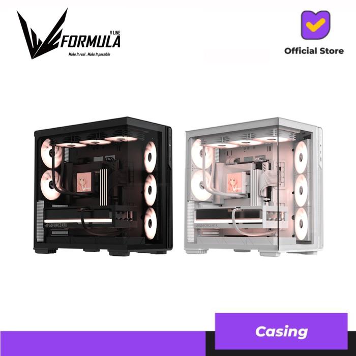 Promo FORMULA V LINE Crystal Z7 PA | Spacious Mid-Tower PC Case - Black ...