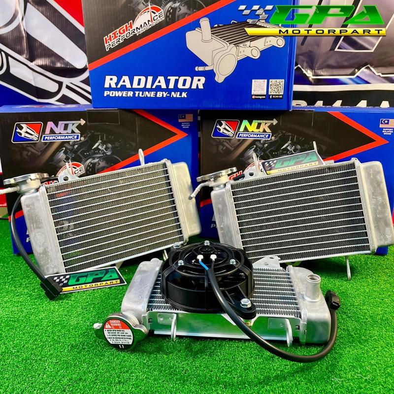 NLK PERFORMANCE RACING RADIATOR KIPAS BESAR PNP Y15ZR LC135 RS150 ...