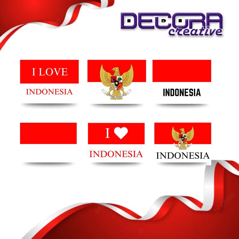 100 PCS STICKER BENDERA MERAH PUTIH | STIKER PIPI BENDERA | STIKER ...