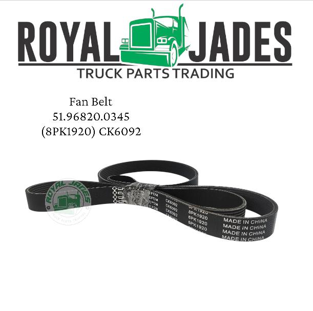 1pc Fan Belt 51.96820.0345 (8PK1920) CK6092 - TikTok Shop Philippines