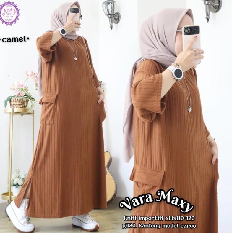GAMIS VARA MAXY CARGO JUMBO/gamis baru saku kimpol - Shop | Tokopedia