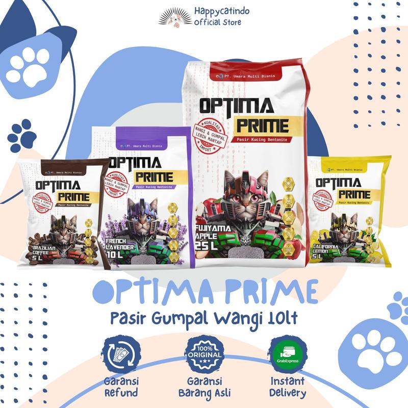 Pasir Kucing Gumpal OPTIMA PRIME 10 LITER Cat Litter Premium - Shop | Tokopedia