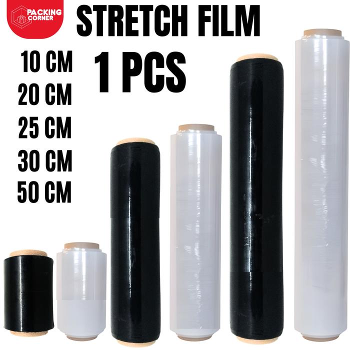 Jual Stretch Film Plastik Wrapping 10cm 20cm 25cm 30cm 50cm 150m 200m ...