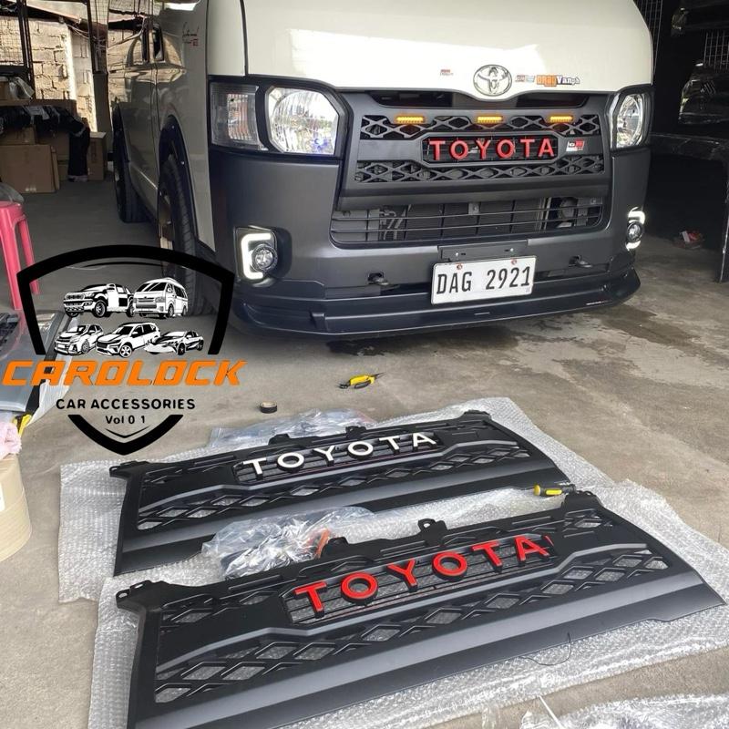 Toyota Hiace Commuter 2014 - 2019 Front Grill with Light - TikTok Shop ...