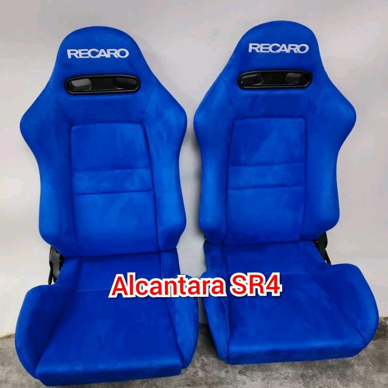 SR4 Recaro Sports Bucket Seat Alcantara Blue Kereta Kerusi Thailand ...