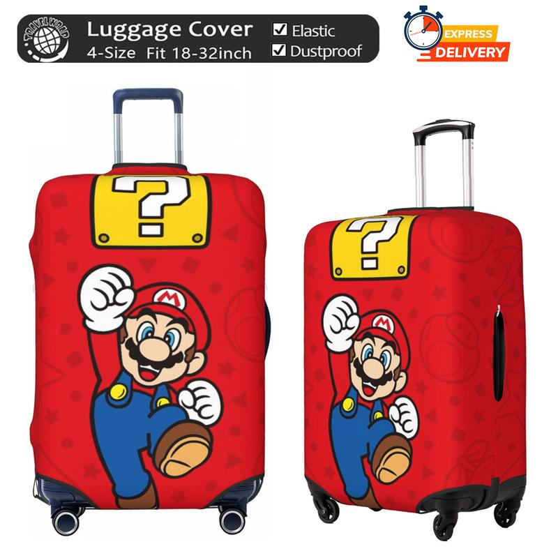 Super Mario Luggage Cover Washable Suitcase Protector Anti-scratch ...