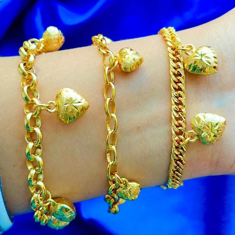 Mil Gelang Tangan Juntai Emas Titanium - TikTok Shop Malaysia
