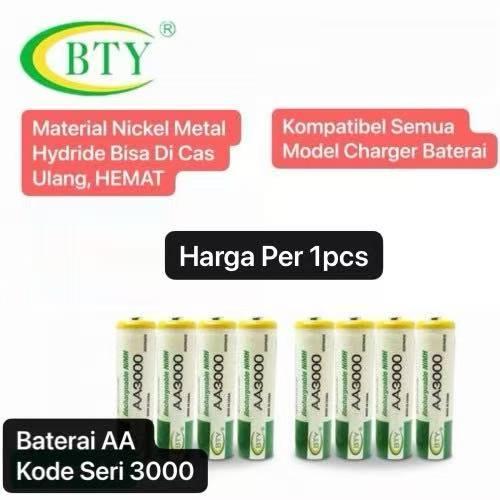 Jual BA-02 Baterai AA Cas Ulang 1.2V Ni-MH untuk Remote TV AC Mouse ...