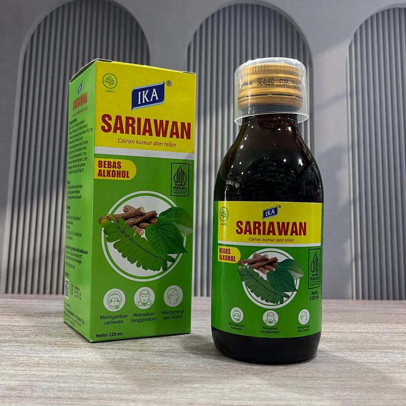 IKA SARIAWAN CAIRAN KUMUR DAN TELAN DAUN SIRIH DAUN SAGA AKAR MANIS ...