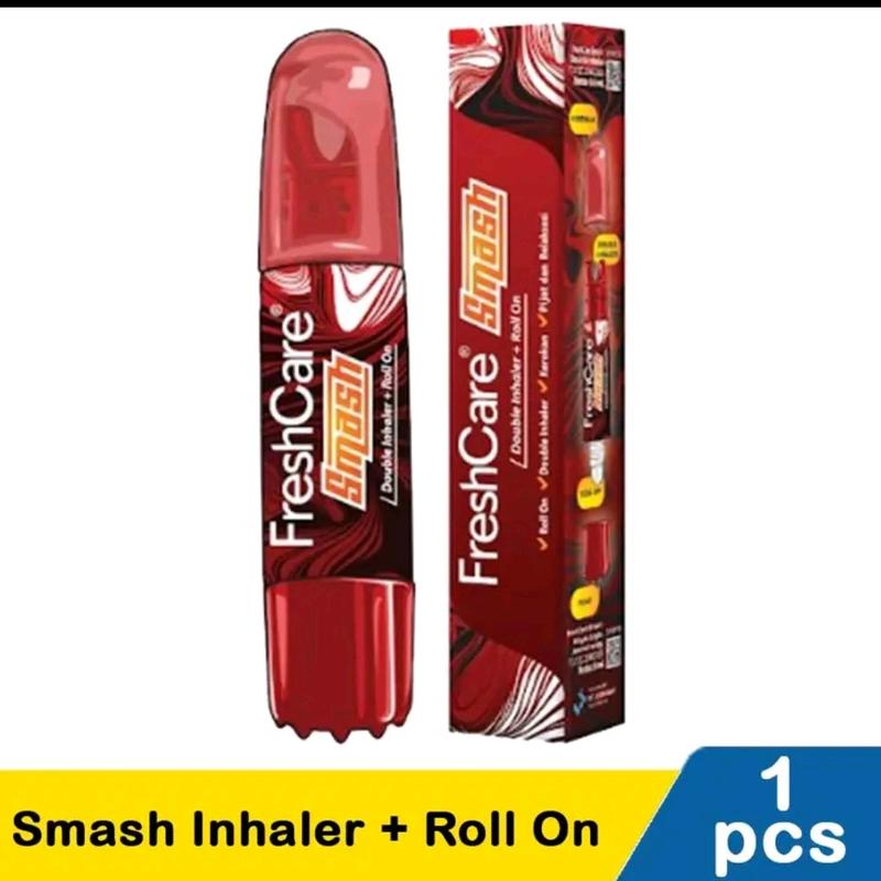 NEW Double Inhaler Roll-On Frescare Strong Minyak Angin Aromatherapy ...