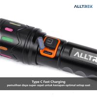 Promo ALLTREK Senter Led Super Terang ATFL-02 Super Bright Long Range ...