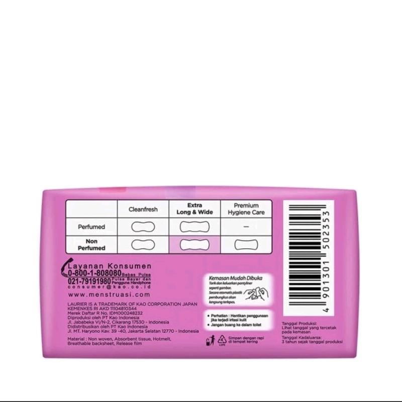Laurier Extra Long & Wide 40PCS - Pantyliner Non Perfume - Shop | Tokopedia