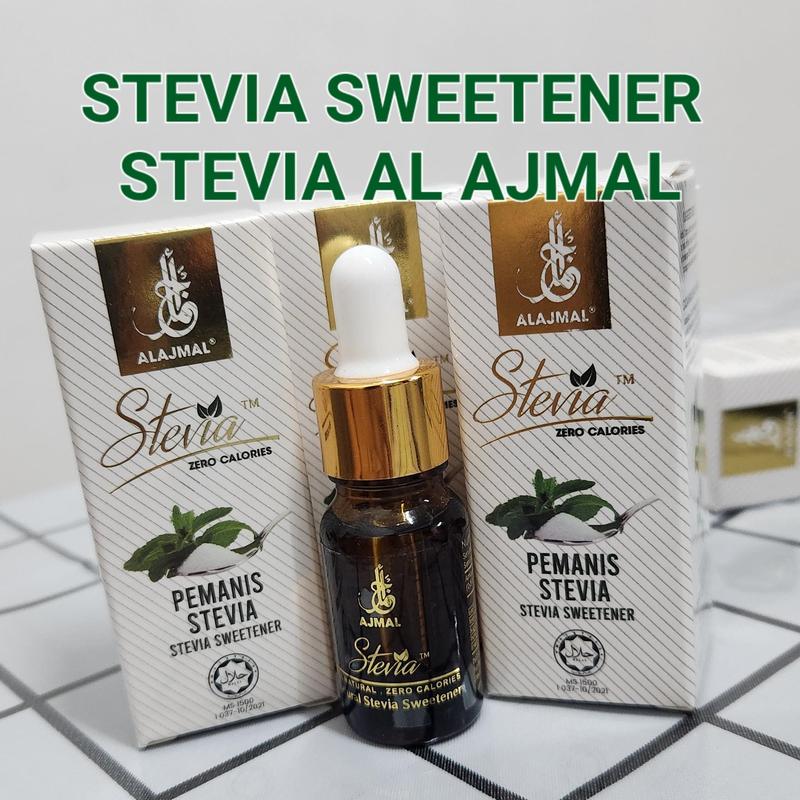 Stevia Ajmal (10 Botol) Original Natural Sweetener Zero Calories ...