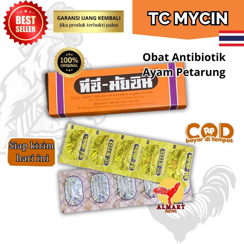 TC Mycin Impor Thailand Obat Ayam Sakit Infeksi Goham Sariawan - Shop ...
