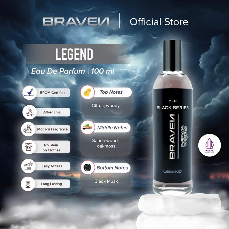 [SPESIAL] Braven Black EDP Series 100 ML | Parfum Pria Tahan - Shop ...