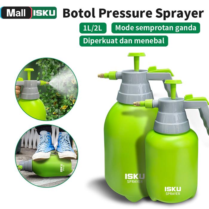 Promo ISKU Pressure Sprayer 1L/2L Botol Semprotan Tanaman Manual Mode ...