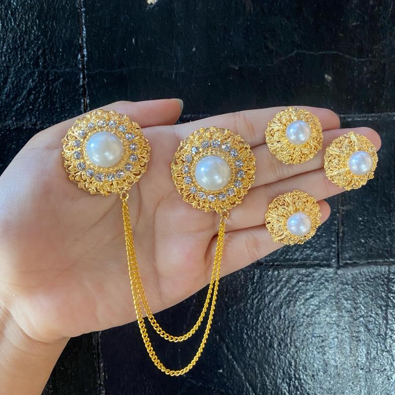 Set Bros Kancing Rantai Permata Zircon - Shop | Tokopedia