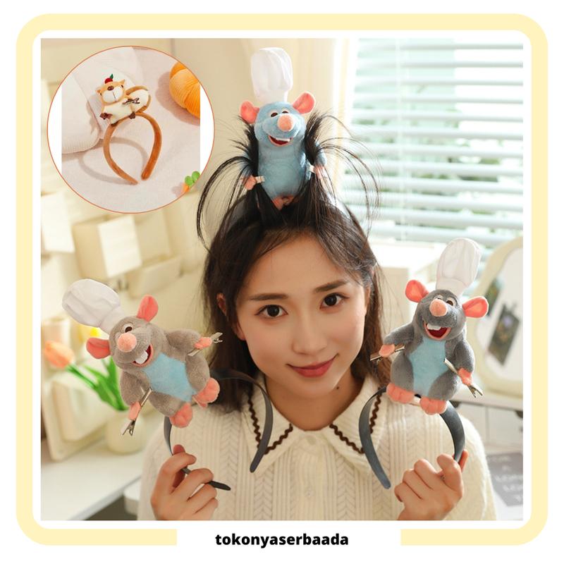 TSA BUNDLING 1PCS 2PCS Bando Kain Tipis Karakter Boneka Ratatouille ...